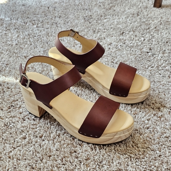 Nisolo | Shoes | Nisolo Allday Open Toe Clog Brandy Size 8 | Poshmark